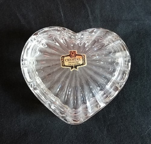 Kristalna kutija za nakit u obliku srca