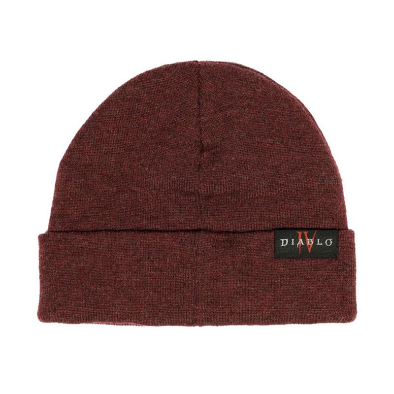 Jinx Diablo IV A New Threat Beanie Dark Red