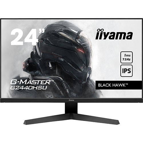 Iiyama 24″ Black Hawk G-Master G2440HSU-B1 Full HD IPS 75Hz Gaming Monitor