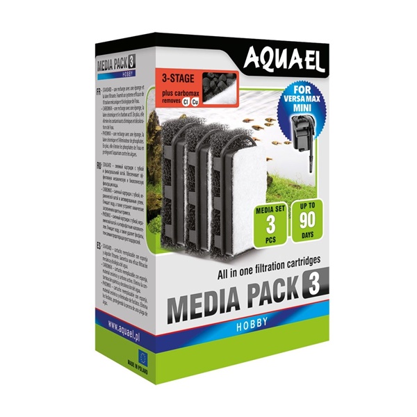Aquael FZN Mini Carbo media pack 3 kom