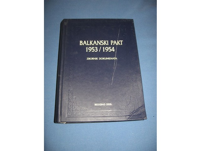 Balkanski pakt 1953/1954