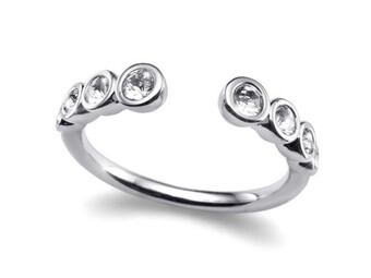 Ženski oliver weber serial crystal prsten sa swarovski kristalima m ( 41117sm )