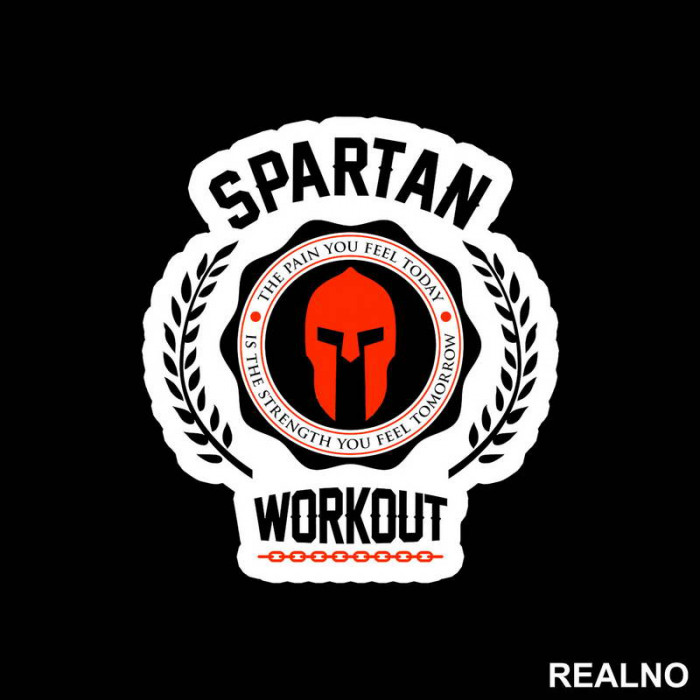 SPARTAN WORKOUT - TRENING - NALEPNICA