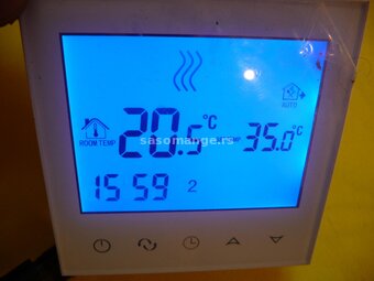 Digitalni sobni termostat sa LCD ekran ugradni u zid