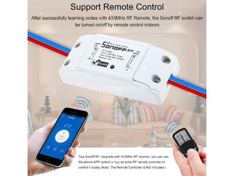 Sonoff RF basic WIFI + 433MHZ daljinac