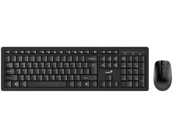 GENIUS Smart KM-8200 Wireless USB US crna tastatura + miš