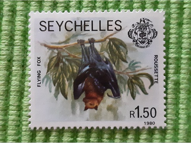 Marke 1990 Seychelles fauna vrednost sa R sismis