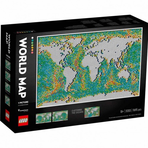 Lego kocke - Mape sveta