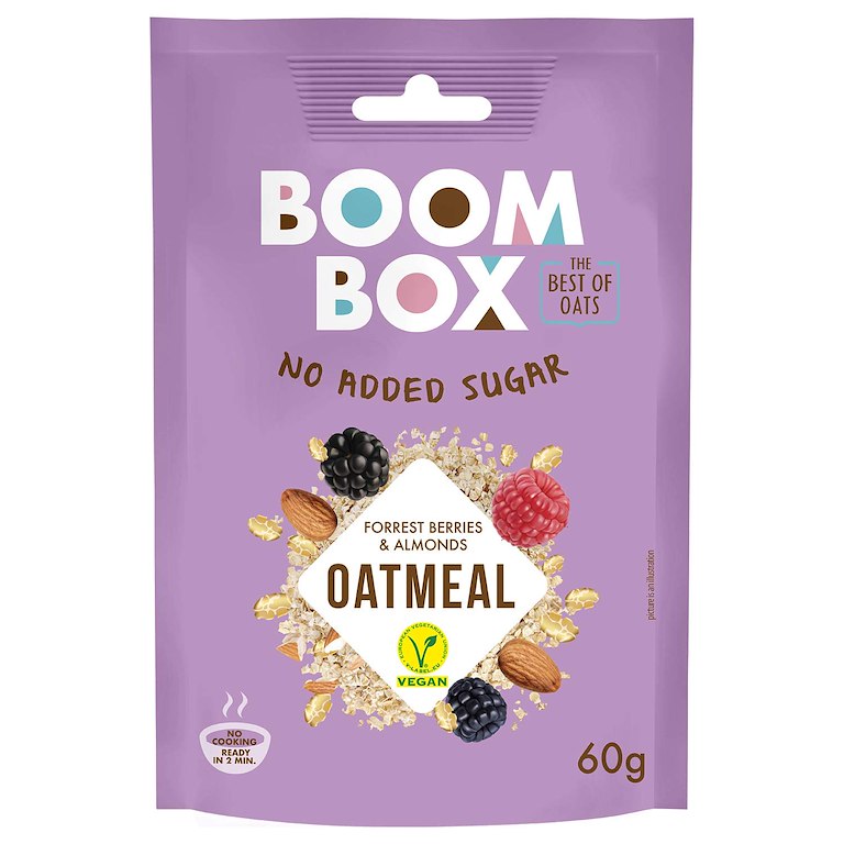 Boom box kaša ovsena šumsko voće badem 60g boom box