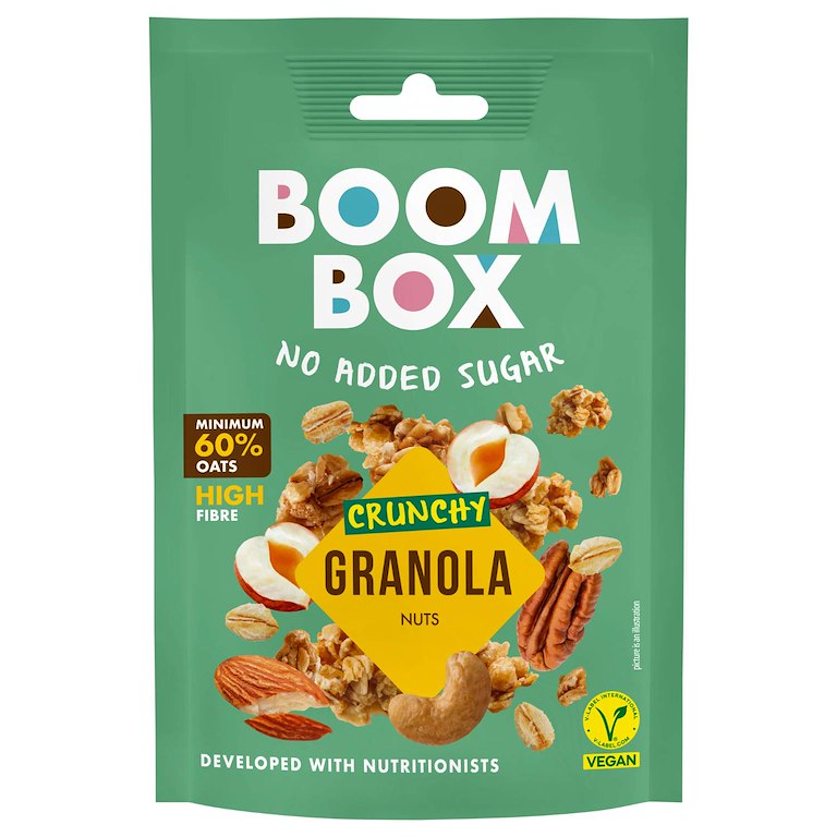 Boom box granola ovsena orašasti plodovi 60g boom box