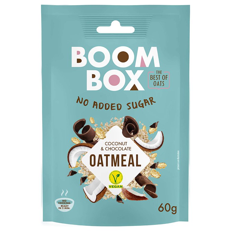 Boom box kaša ovsena kokos čokolada 60g boom box