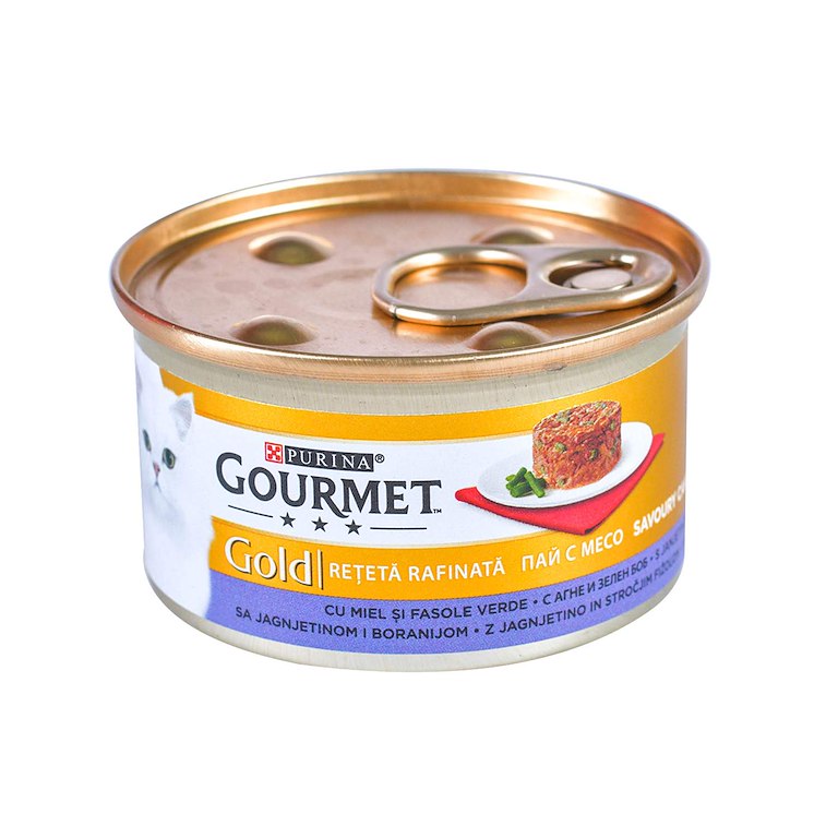 Purina hrana za mačke gourmet gold savory cake jagnjetina 85g purina