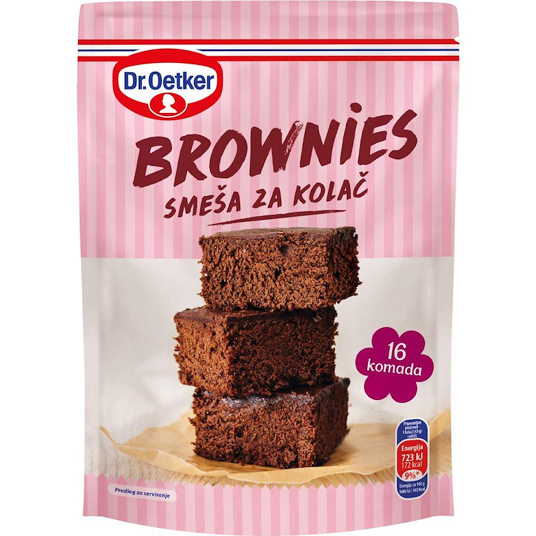 Dr oetker smeša za kolače brownies 450g dr oetker