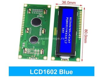 LCD1602 ekran 16 X 2 karaktera displej PLAVI