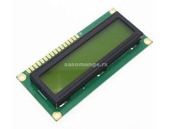 LCD1602 1602 zeleni ekran 16X2 karaktera displej modul 5V