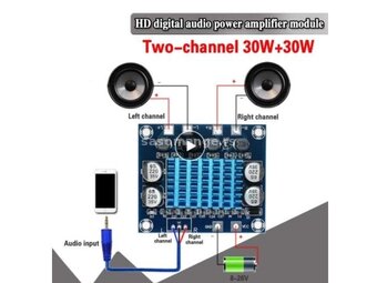Digitalni stereo pojacivac TPA3110 XH-A232 30W+30W 2.0 kanal