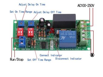 220 V dual tajmer infinity loop vremenski relej