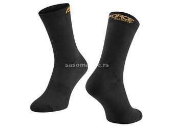 Force čarape elegant duge, crno-zlatne s-m / 36-41 ( 9009141 )