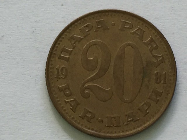 20 PARA 1981 SFRJ