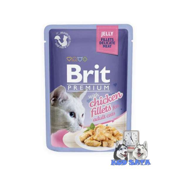 Brit Premium Fileti Za Mačke, Piletina u Želeu 85g