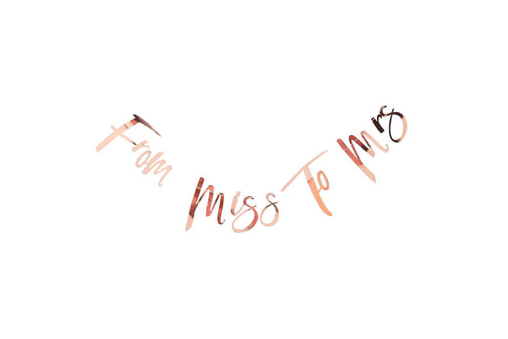 Baner From Miss to Mrs – 1.7m