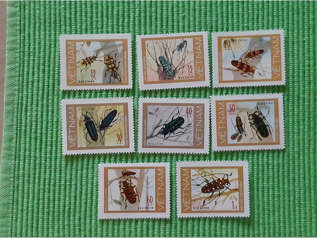 Marke 2016 Vietnam fauna insekti cela serija