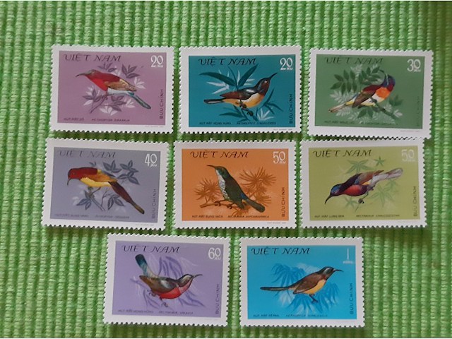 Marke 2005 Vietnam ptice cela serija fauna 81g