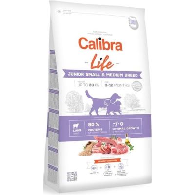 Calibra Dog Life Junior Small&Medium Breed Jagnjetina 2,5kg