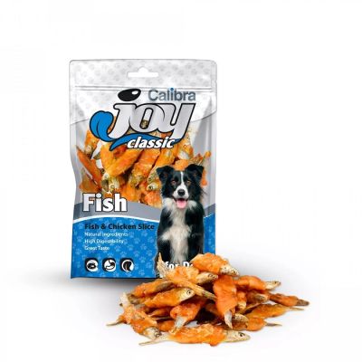 Calibra Joy Dog Classic Riba & Piletina Komadi 80g