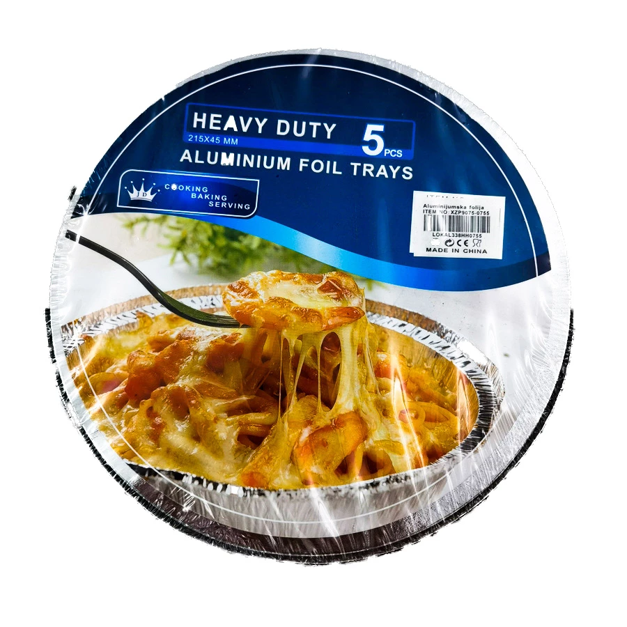ALUMINIJUMSKA AMBALAŽA KRUŽNA SA POKLOPCEM 5/1