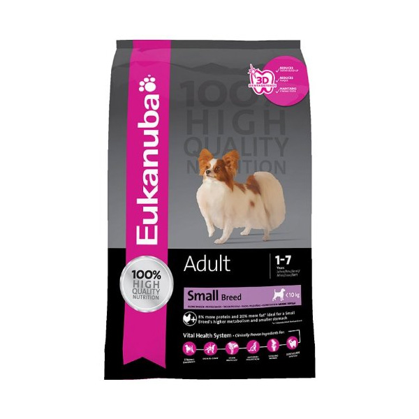 EUKANUBA Adult Small Breeds 18 kg (Cena po kg) (Pozvati za cenu)