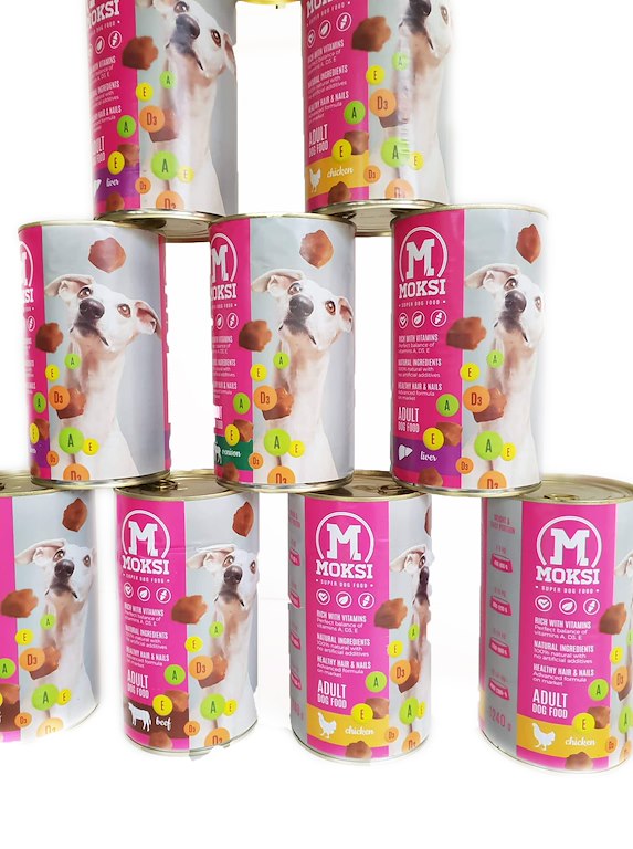 MOKSI Dog Beef 1240g (Pozvati za cenu)