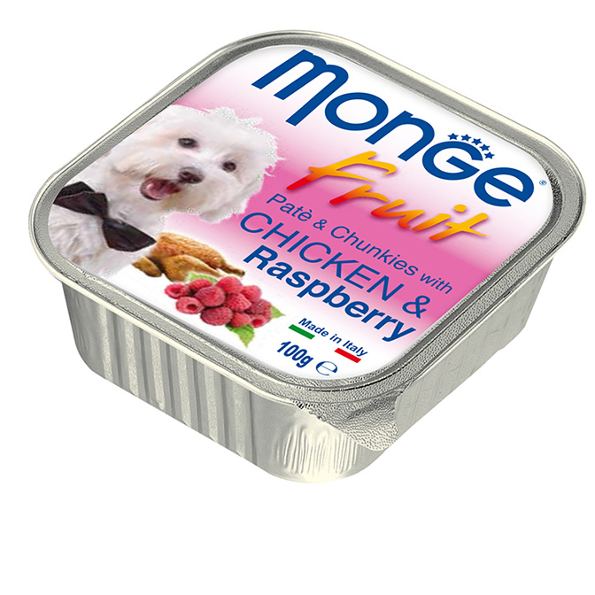 MONGE Fruit Chicken & Raspberry 100 g (Pozvati za cenu)