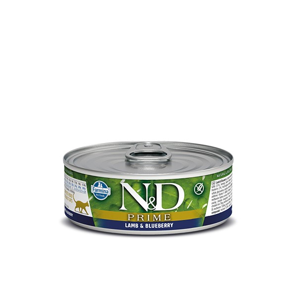 N&D Can Cat Prime Lamb & Blueberry 80 g (Pozvati za cenu)