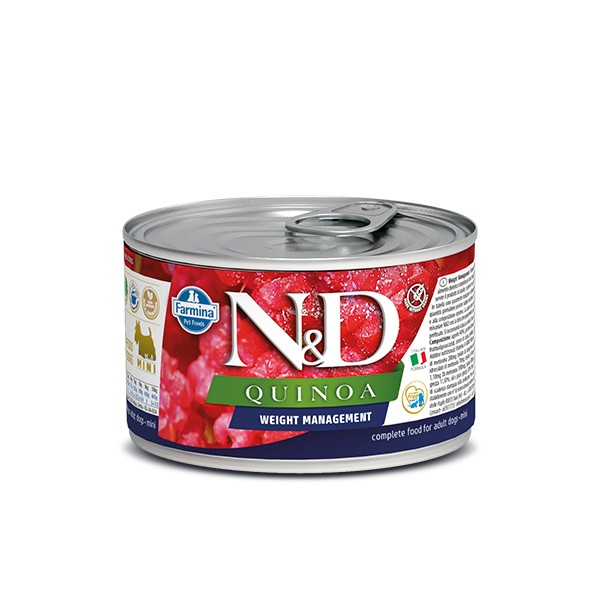 N&D Can Dog Quinoa Mini Weight Management 140 g (Pozvati za cenu)