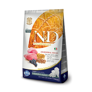 N&D LG Puppy Lamb & Blueberry Medium & Maxi 12 kg (Cena po kg) (Pozvati za cenu)