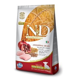 N&D LG Mini Chicken & Pomegranate 7 kg (Cena po kg) (Pozvati za cenu)