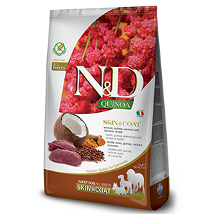 N&D Quinoa Skin & Coat 7 kg (Cena po kg) (Pozvati za cenu)