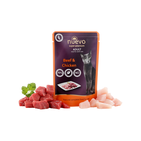 NUEVO Cat Sauce Beef & Chicken 85 g (Pozvati za cenu)