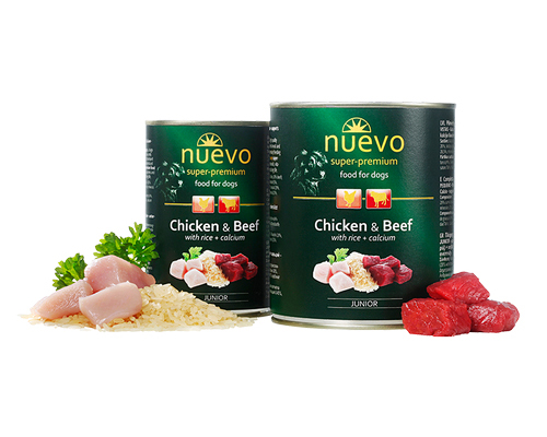 NUEVO Junior Chicken & Beef With Rice + Calcium 400 g (Pozvati za cenu)