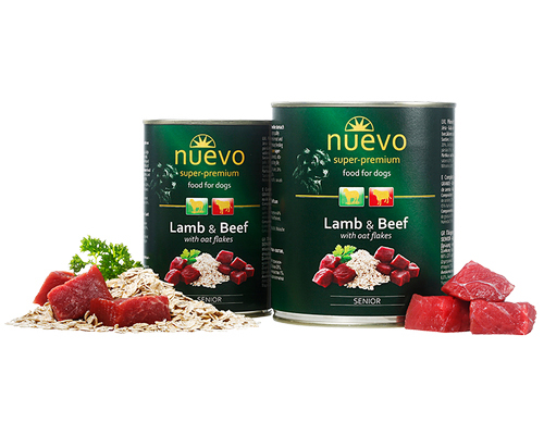 NUEVO Senior Lamb & Beef With Oat Flakes 400 g (Pozvati za cenu)