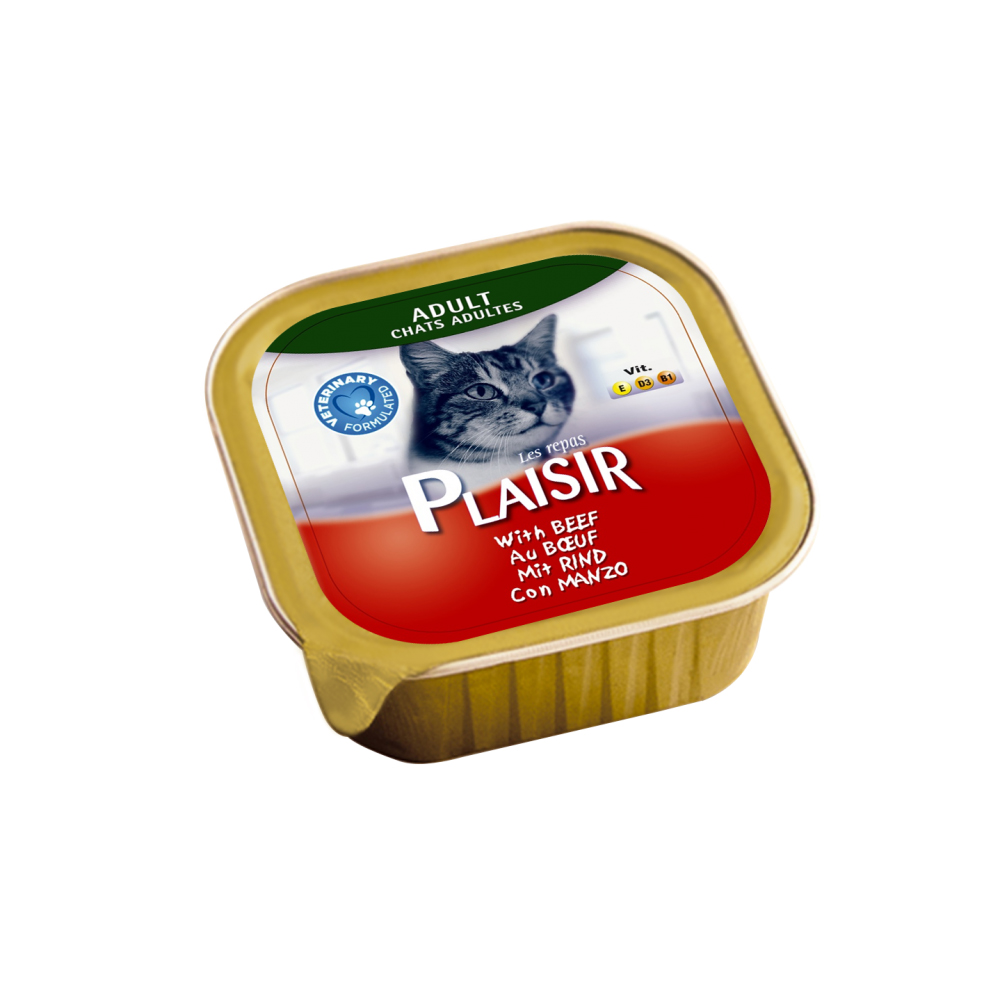 PLAISIR Cat Pate Beef 100 g (Pozvati za cenu)