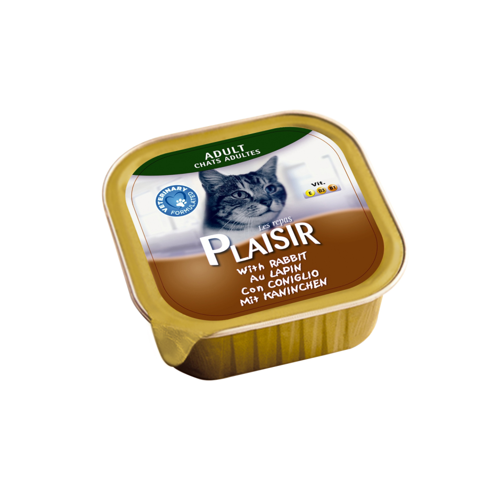 PLAISIR Cat Pate Rabbit 100 g (Pozvati za cenu)