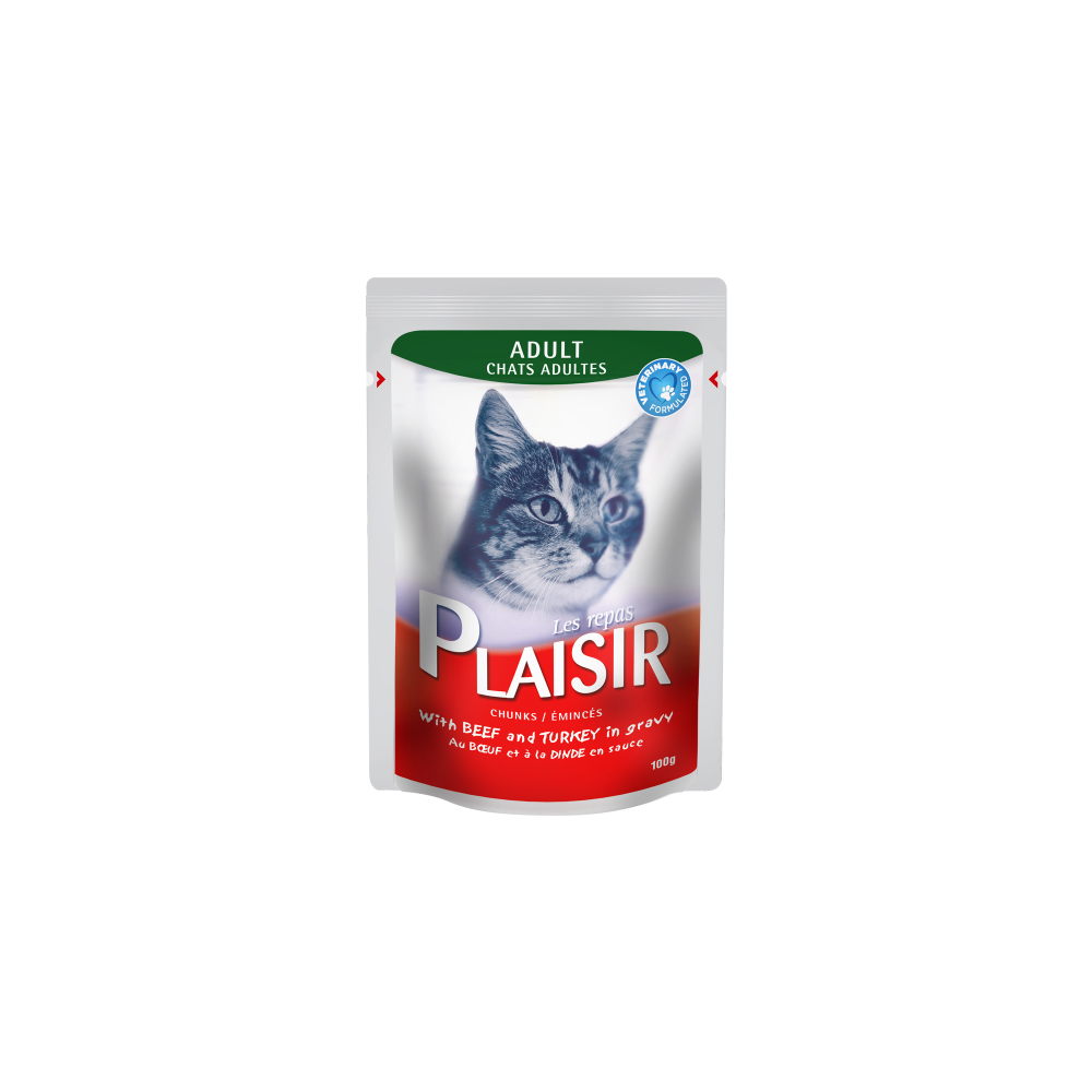 PLAISIR Cat Sauce Beef & Turkey 100 g (Pozvati za cenu)