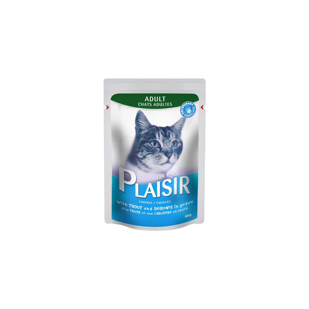 PLAISIR Cat Sauce Trout & Shrimp 100 g (Pozvati za cenu)