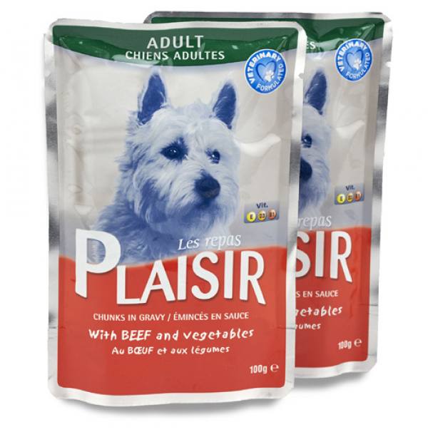 PLAISIR Dog Sauce Beef & Vegetables 100g (Pozvati za cenu)