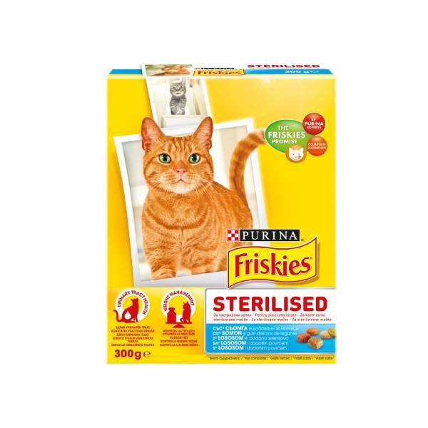 PURINA FRISKIES Cat Sterilized Salmon & Vegetables 10 kg (Pozvati za cenu)