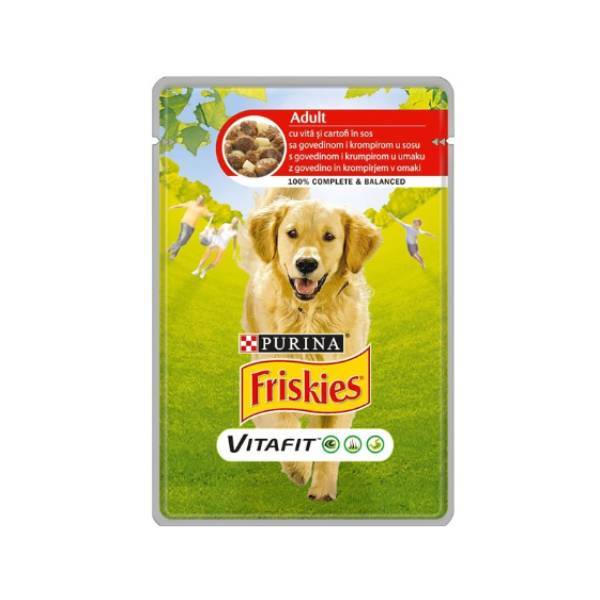 PURINA Friskies Dog Adult Sauce Beef & Potato 100 g (Pozvati za cenu)