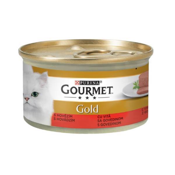 PURINA Gourmet Gold Cat Beef Pate 85 g