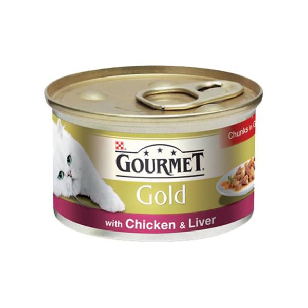 PURINA Gourmet Gold Cat Cig Chicken & Liver Pate 85 g